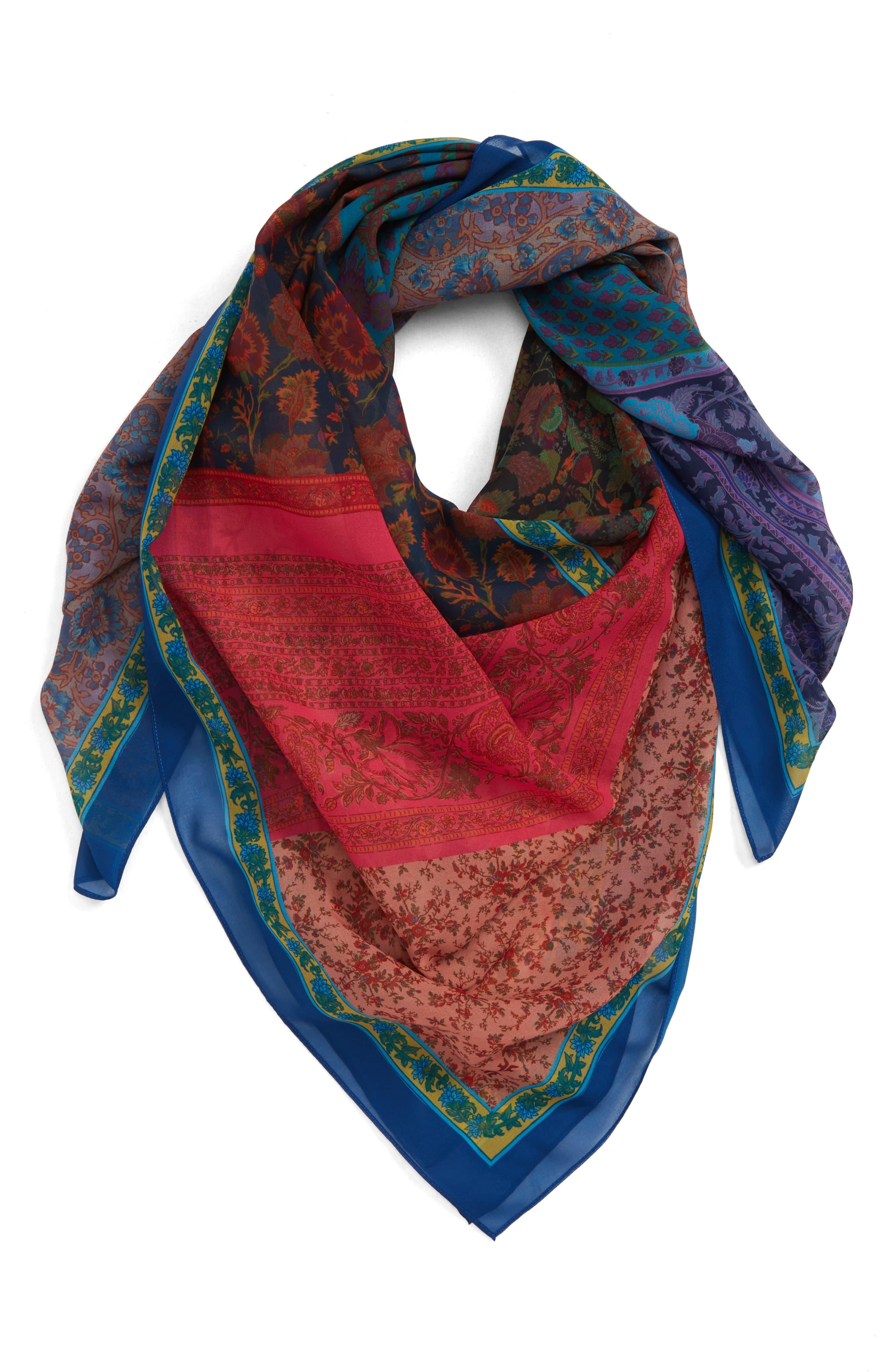 Frye Patchwork Square Scarf in Black - Lyst