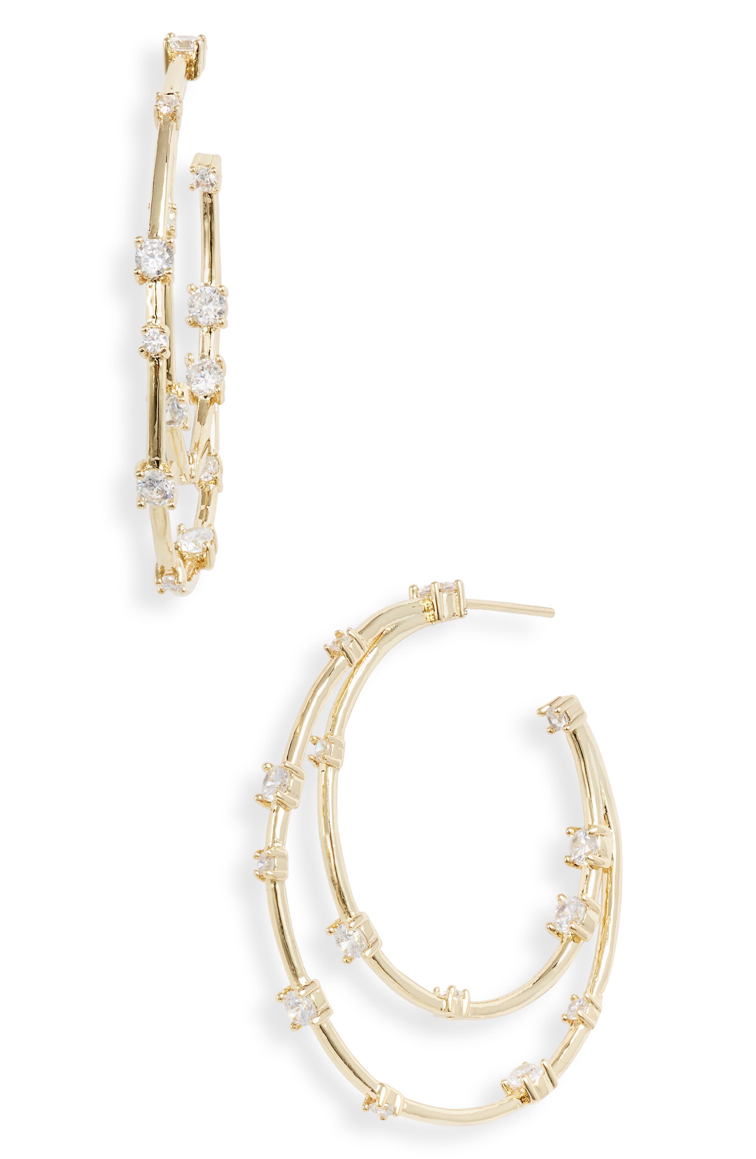 Melinda Maria Ryleigh Hoop Earrings in Metallic - Lyst