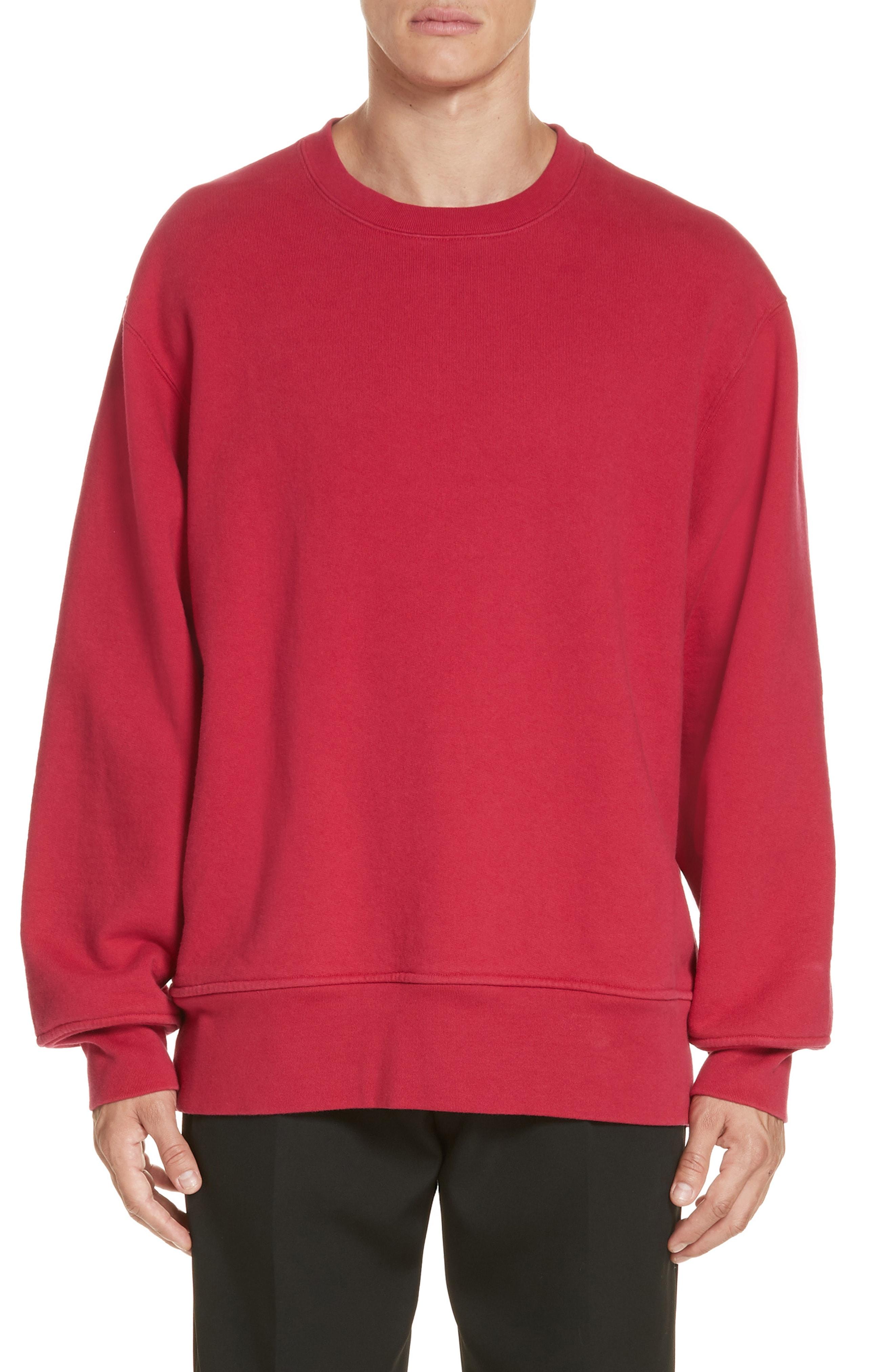 Lyst - CALVIN KLEIN 205W39NYC Crewneck Sweatshirt in Red for Men