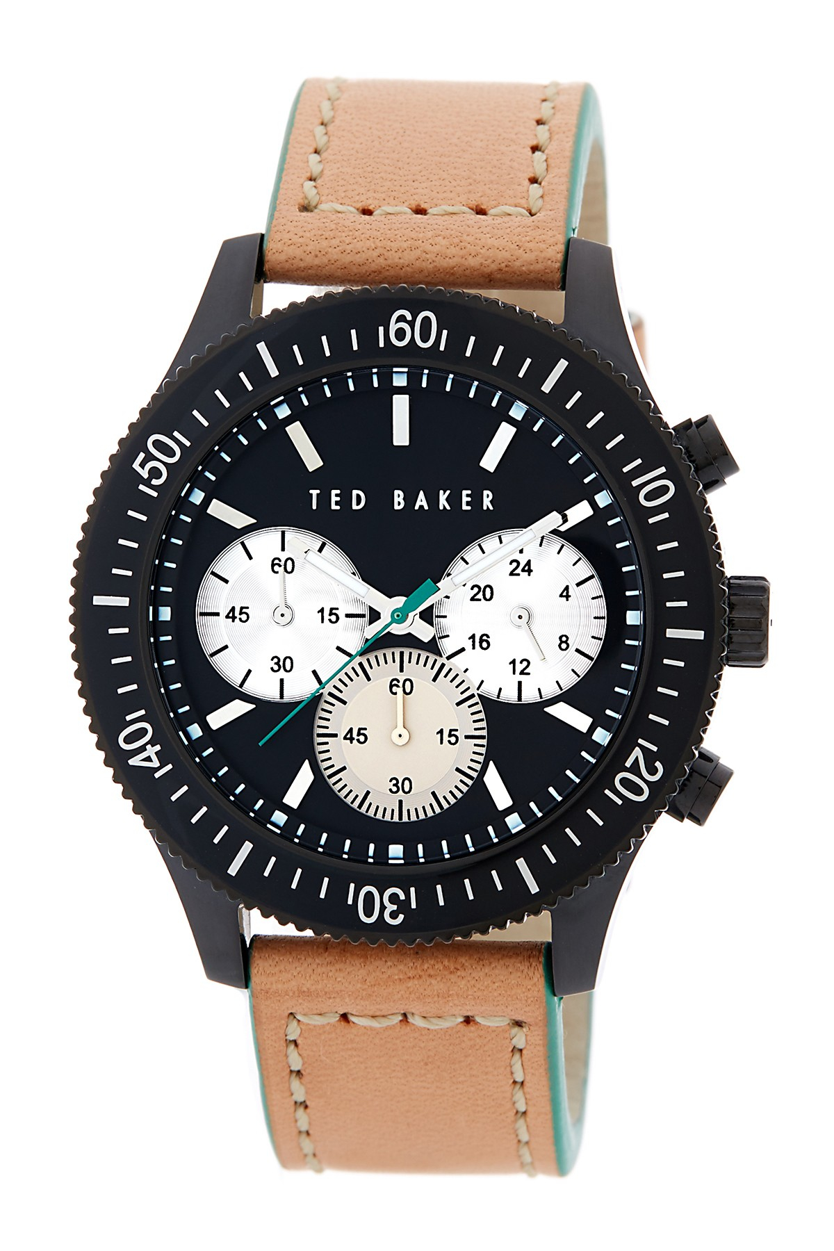 Lyst - Ted Baker Men's Black Leather Strap Watch for Men