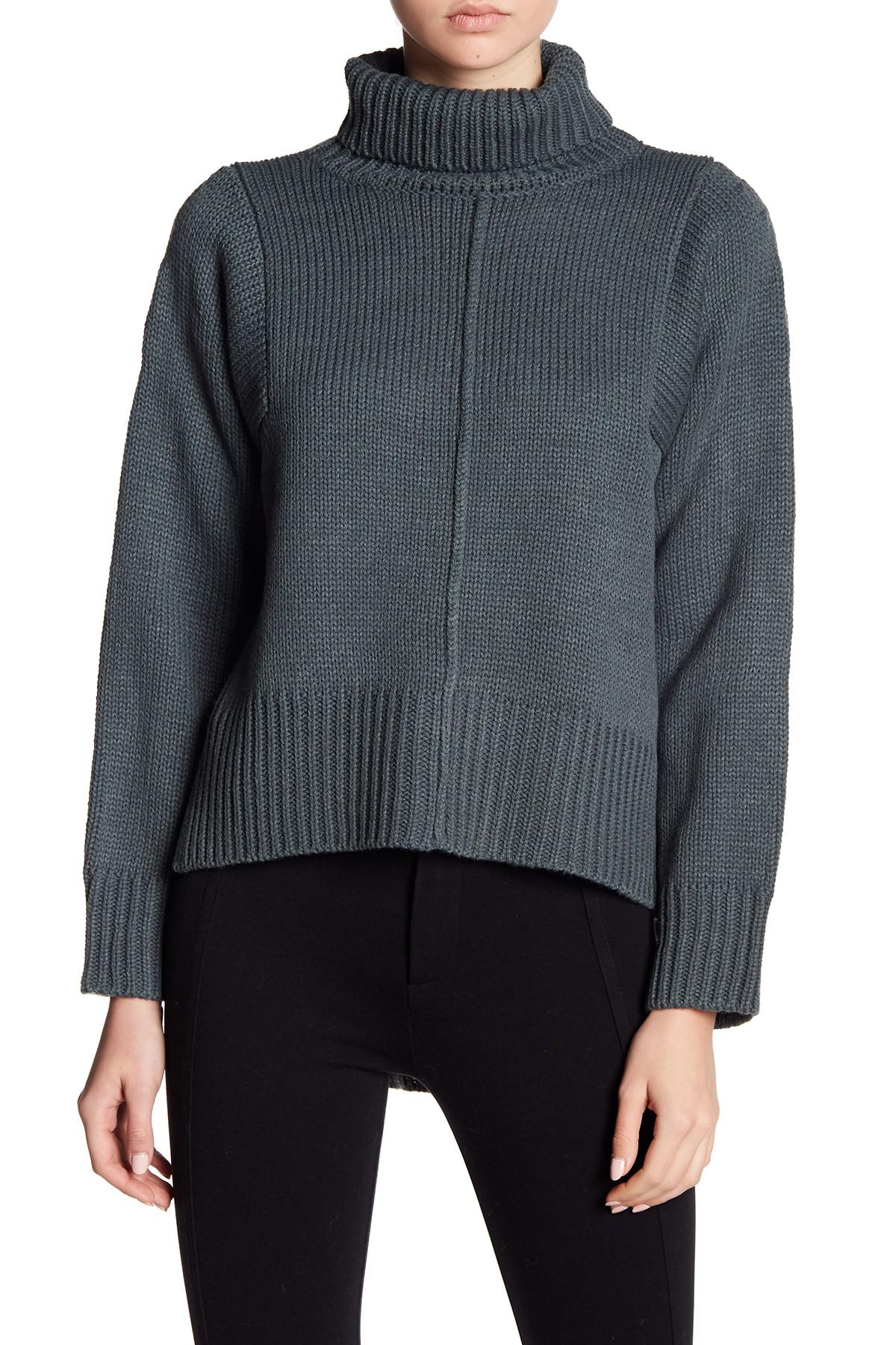 Lucca Couture Tracy Hi Lo Sweater In Gray Lyst