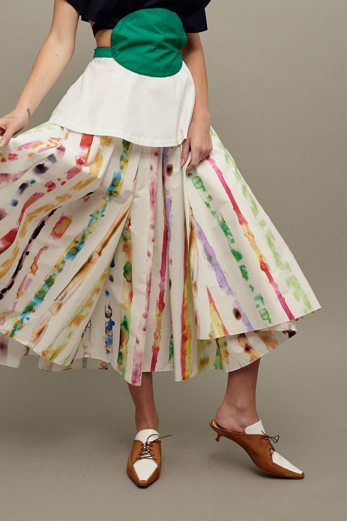 Rosie Assoulin Pleated A-line Skirt - Save 63% - Lyst
