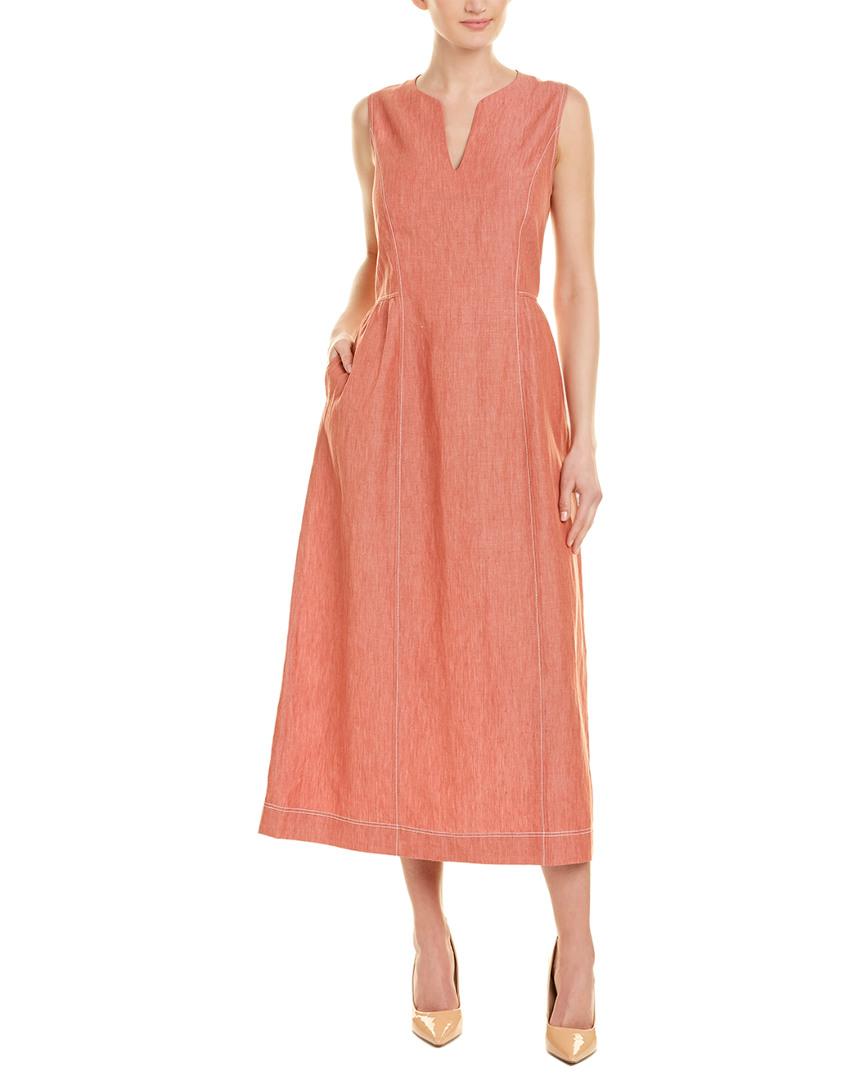 Lyst - Lafayette 148 New York New York Sydney Linen Maxi Dress in Pink ...