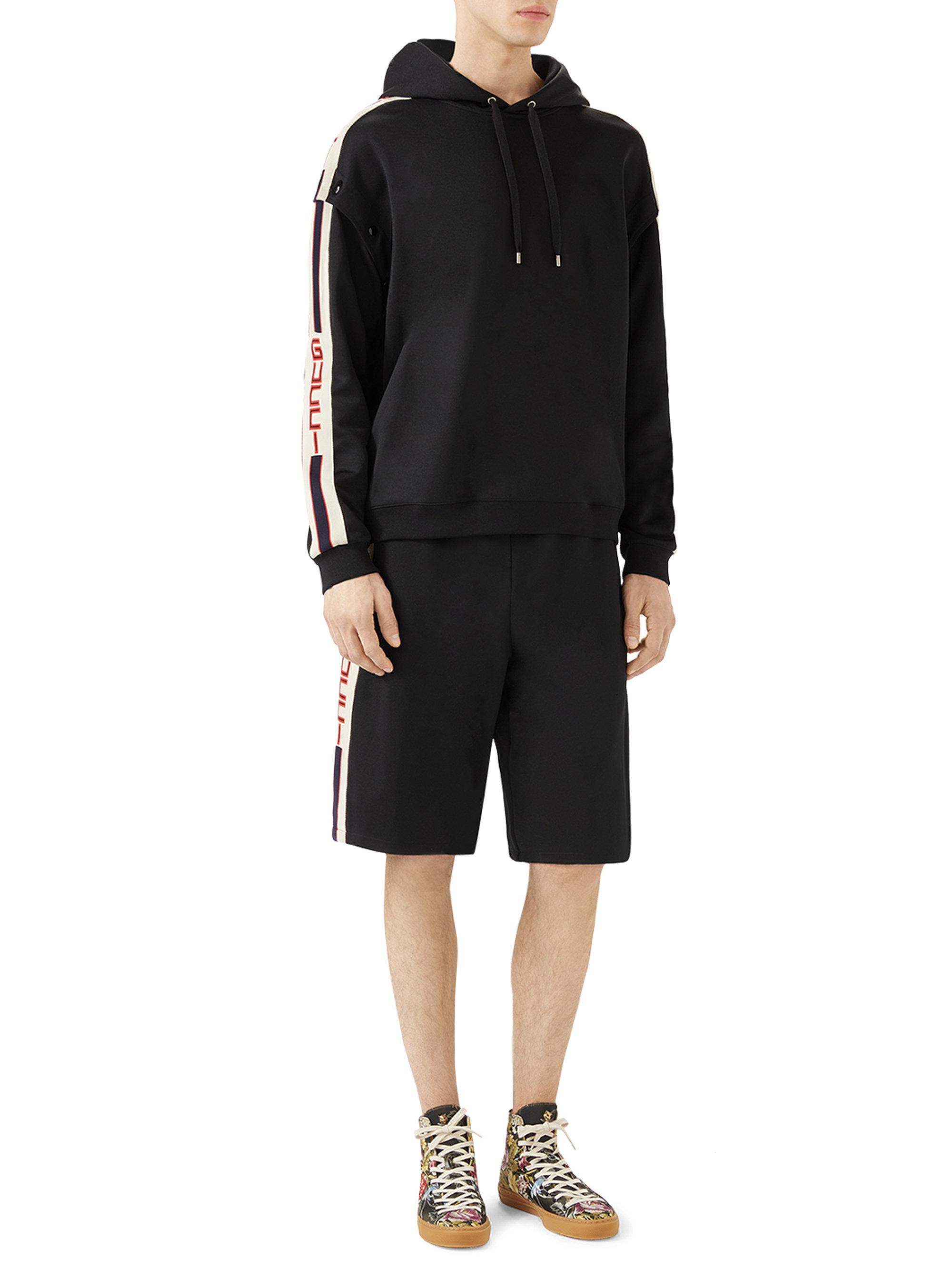 Gucci Technical Jersey Shorts In Black For Men Lyst