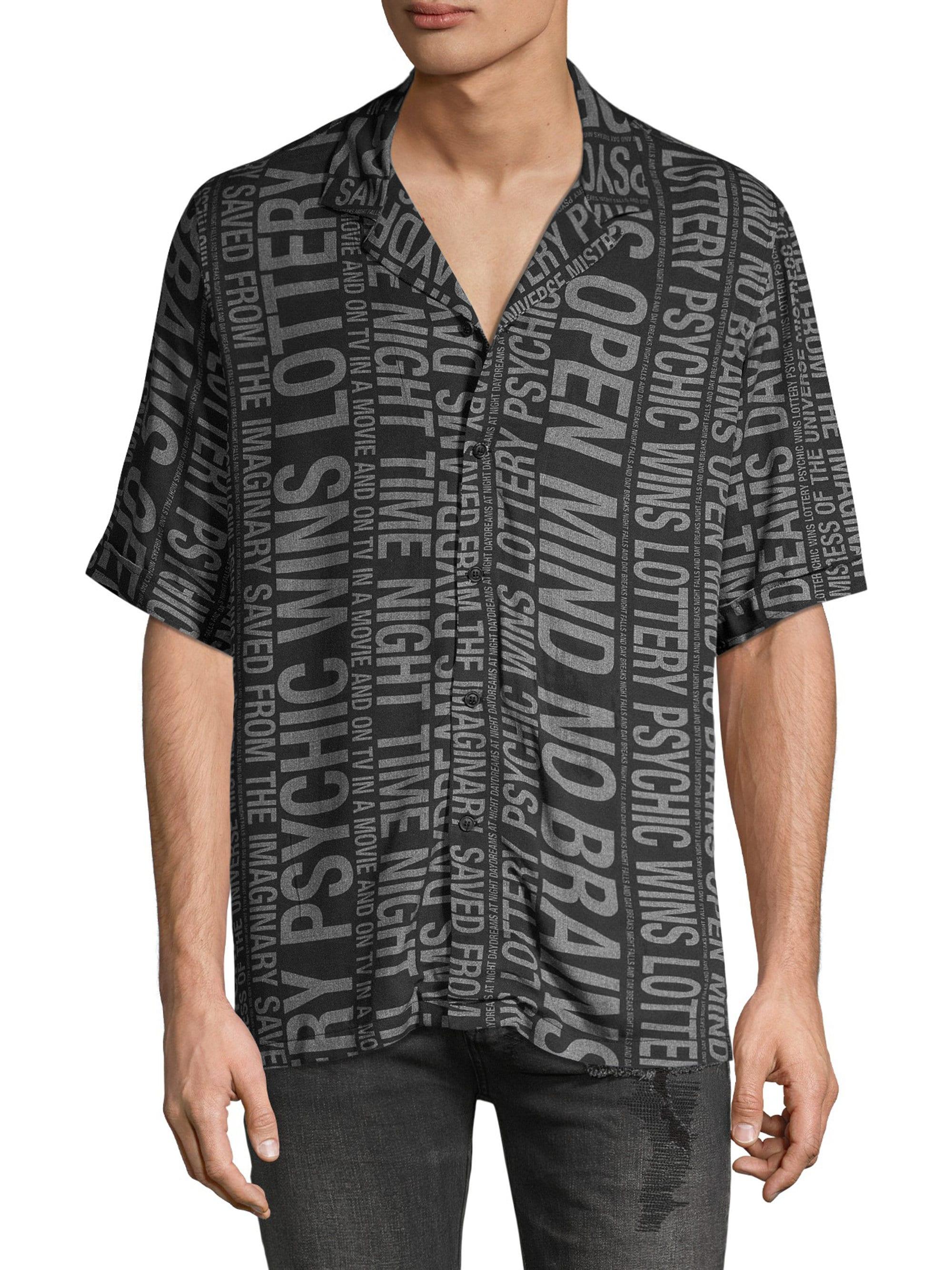 Ksubi Men's Opposite Of Opposite Regular-fit Brain Resort Shirt - Black ...