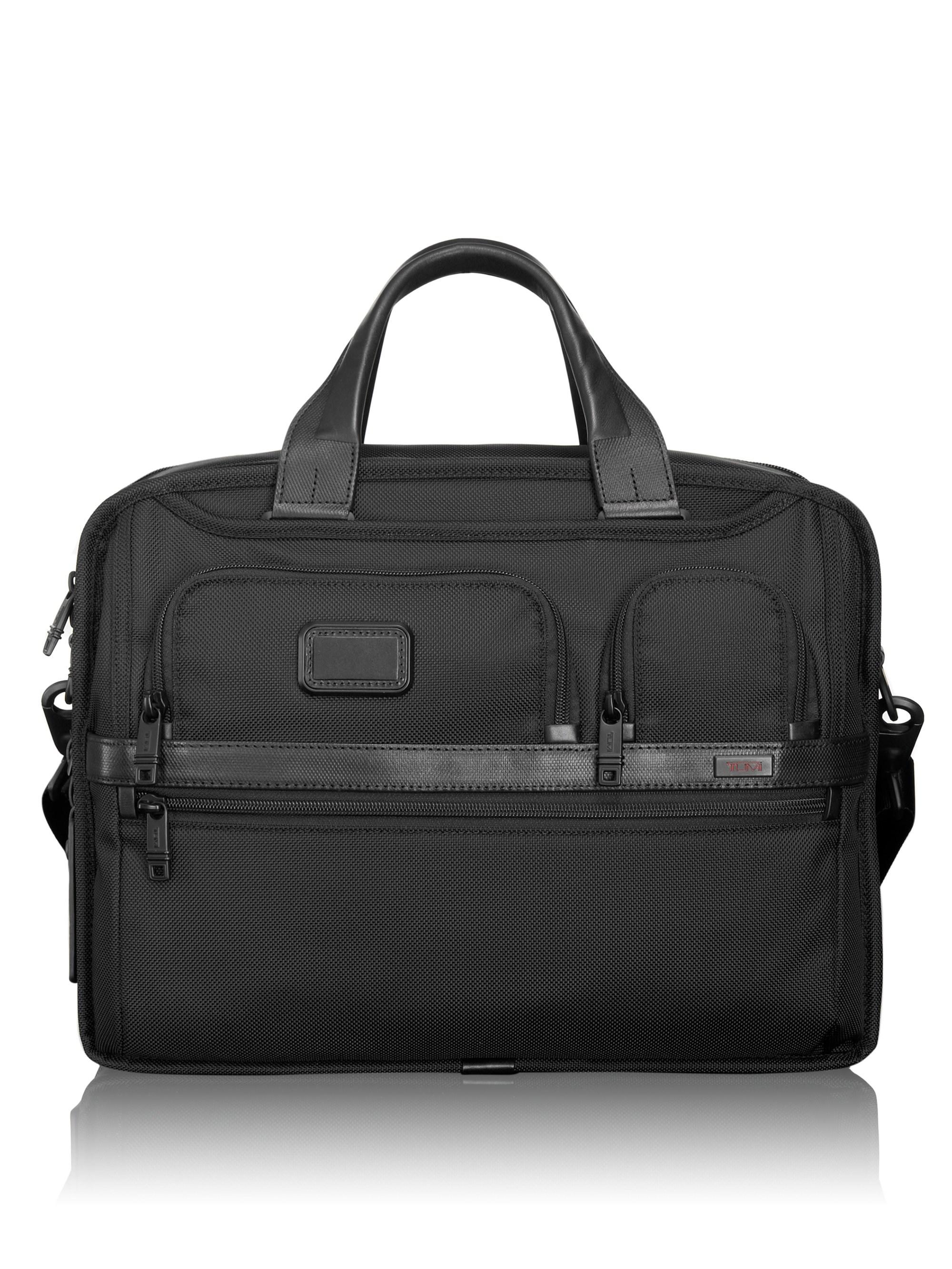 Tumi Alpha 2 Expandable Organizer Laptop Brief Case in Black for Men - Lyst