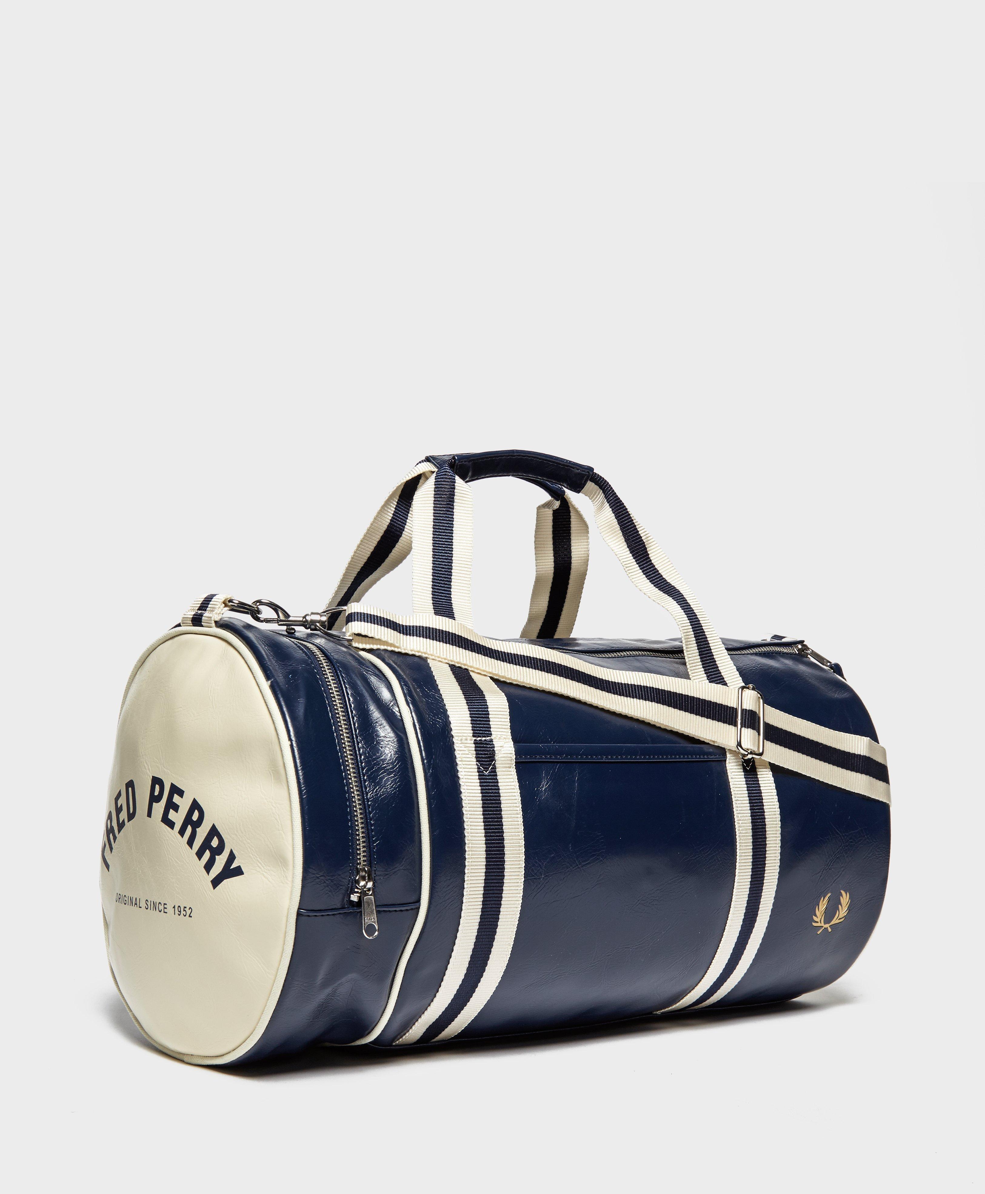Lyst - Fred Perry Barrel Bag in Blue for Men