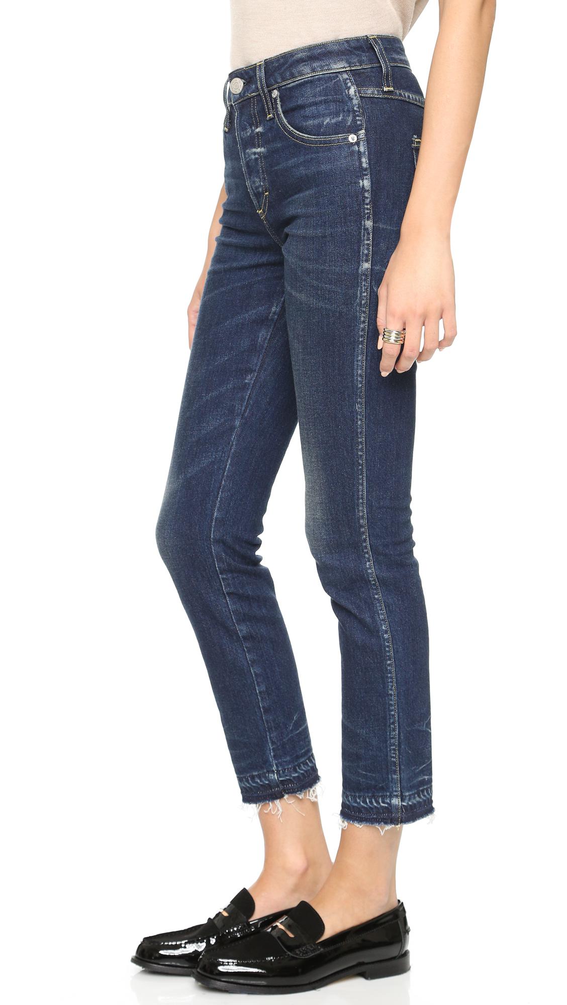 AMO Babe Cropped Jeans in Black - Save 72% - Lyst