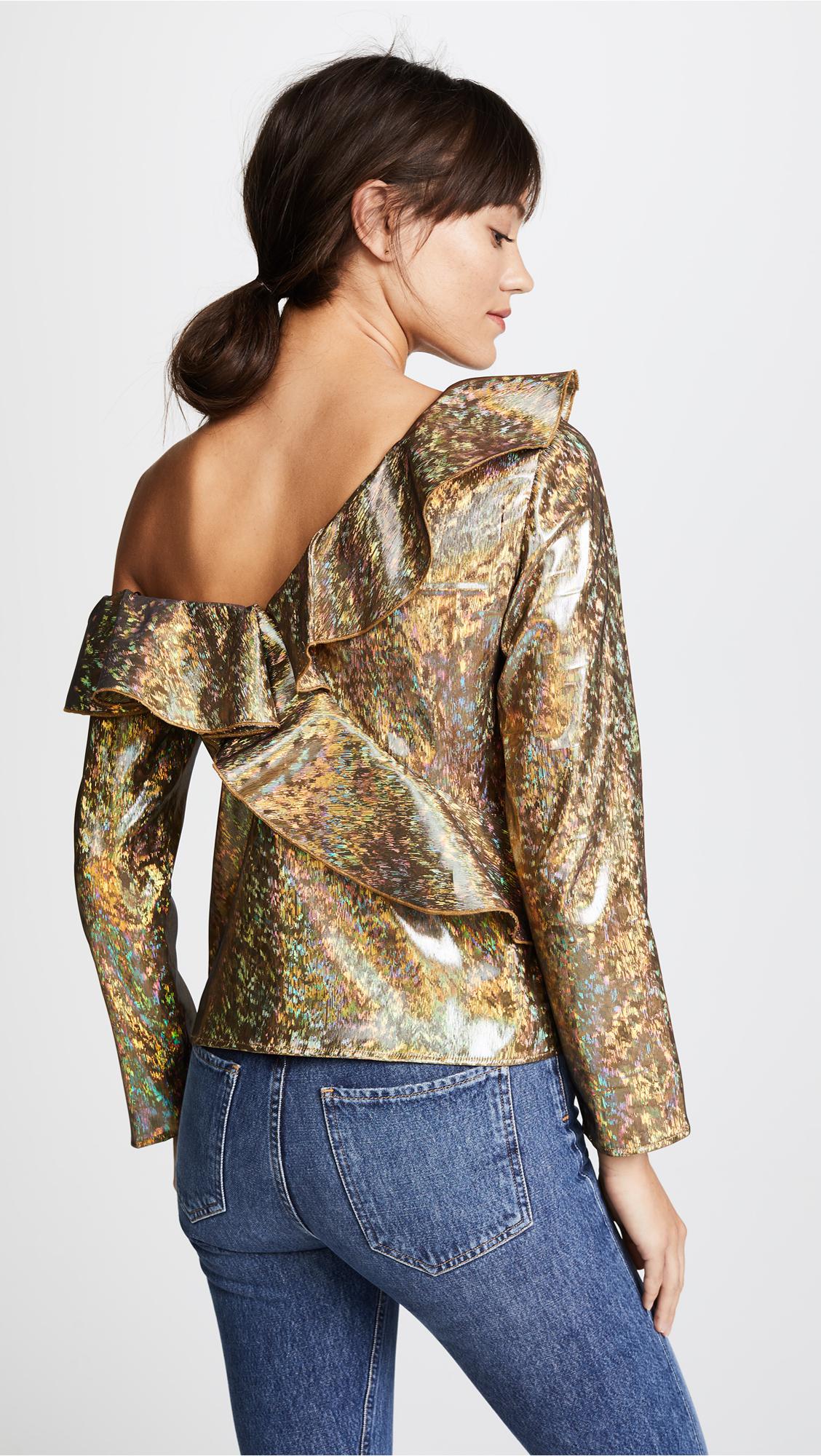 DELFI Collective Alice Top in Metallic - Lyst