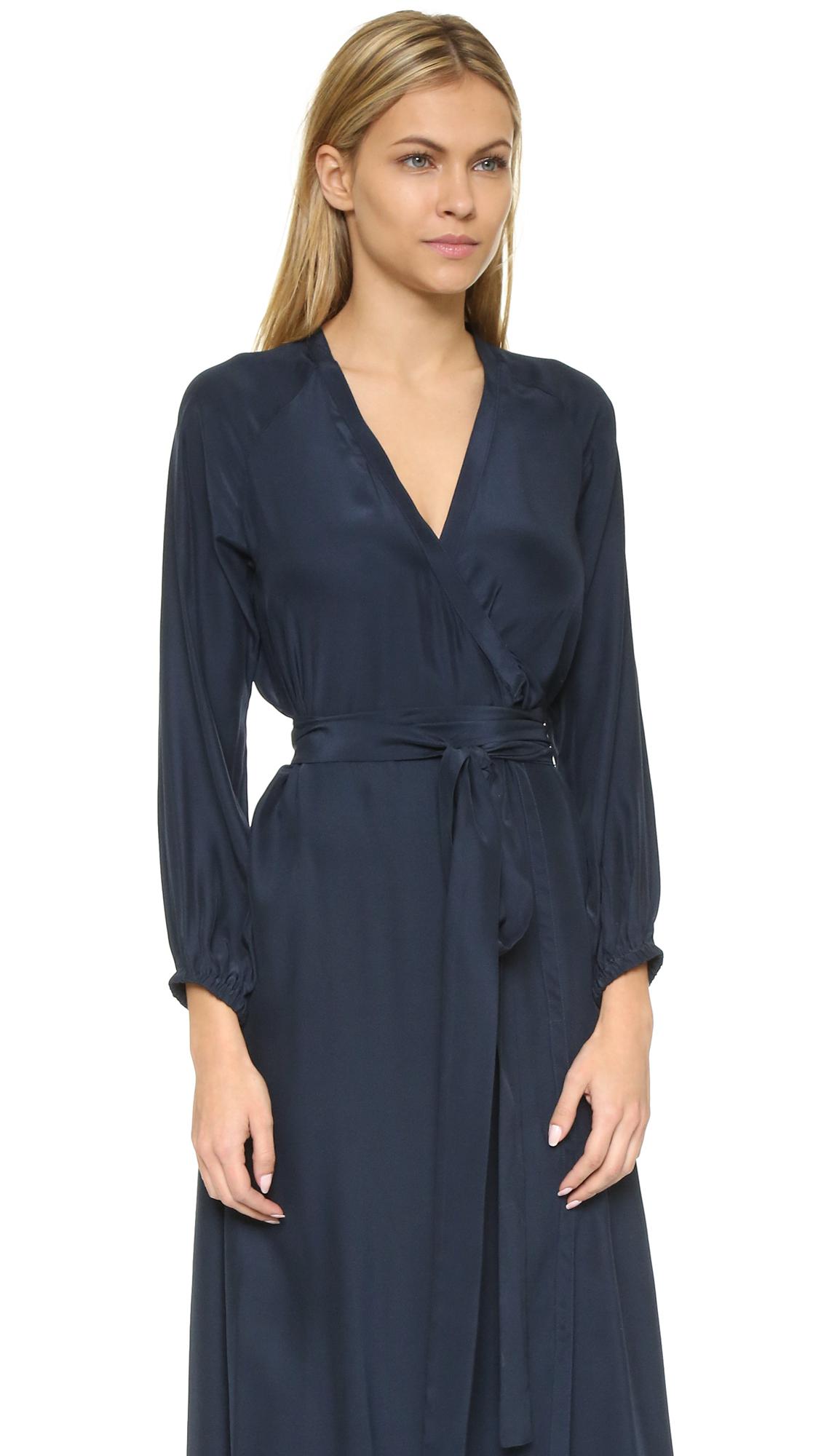 Lyst - Rhode Resort Jagger Wrap Dress in Blue