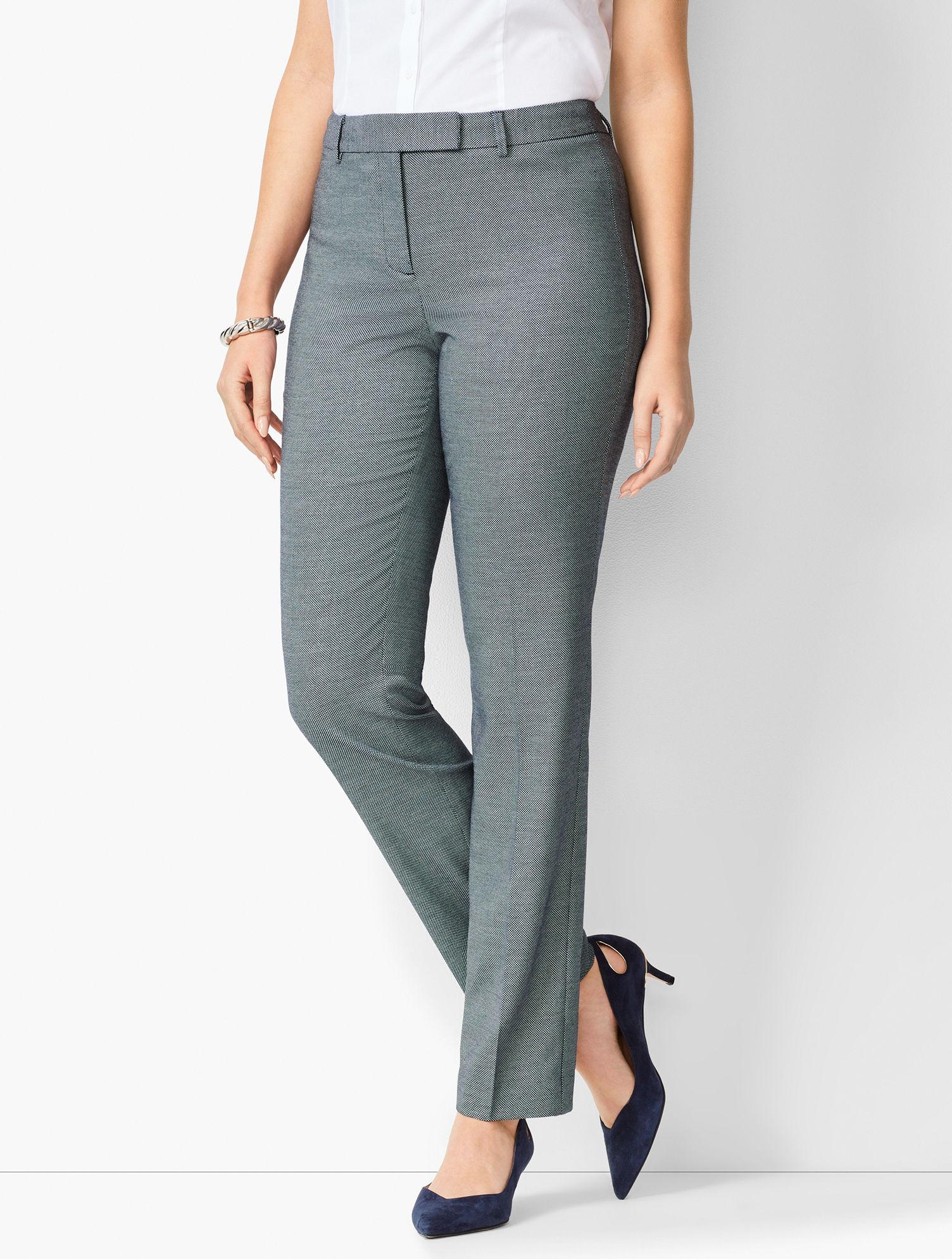 Lyst - Talbots Bi-stretch High-waist Straight-leg Pants in Blue