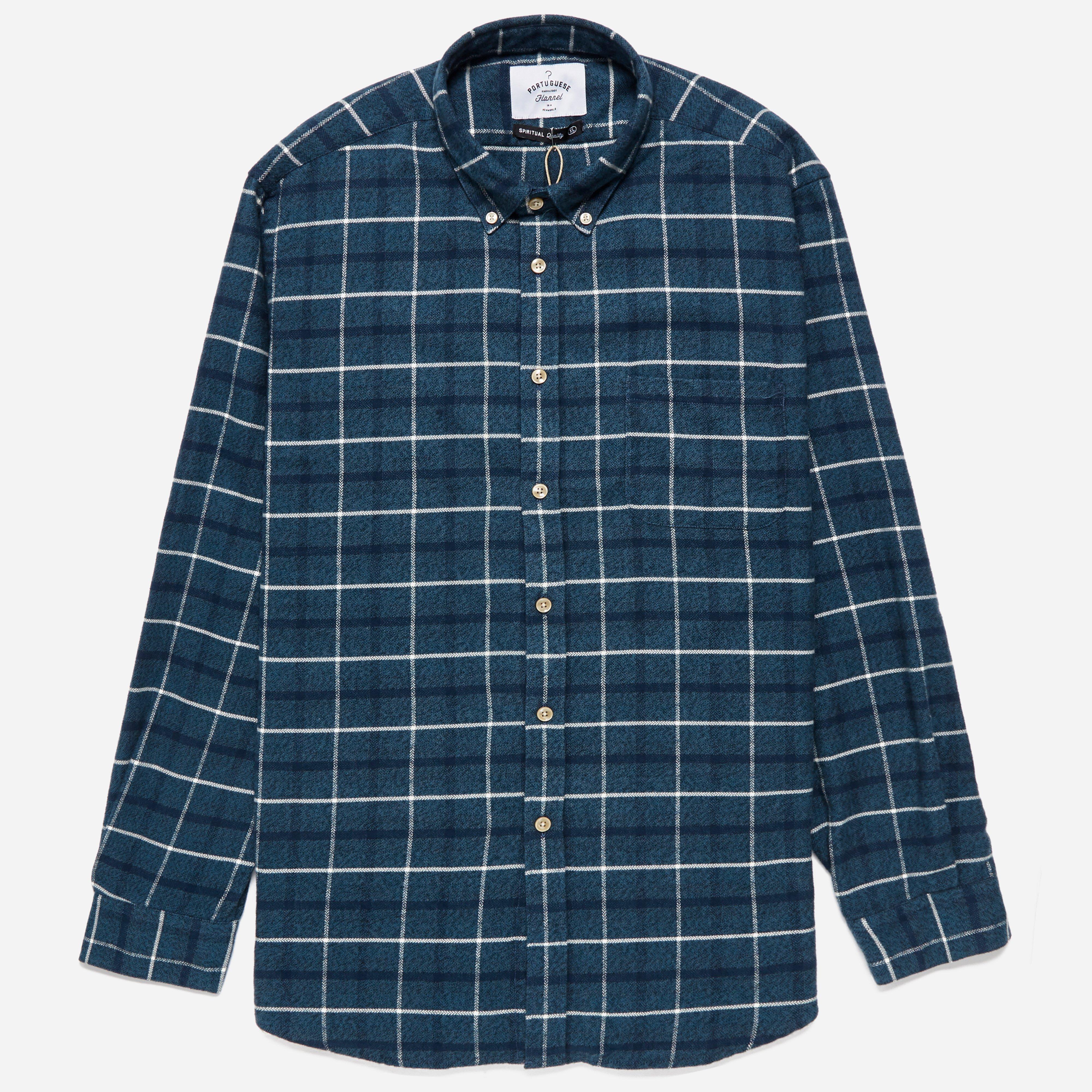 Portuguese Flannel Briteiro Shirt in Green for Men - Lyst