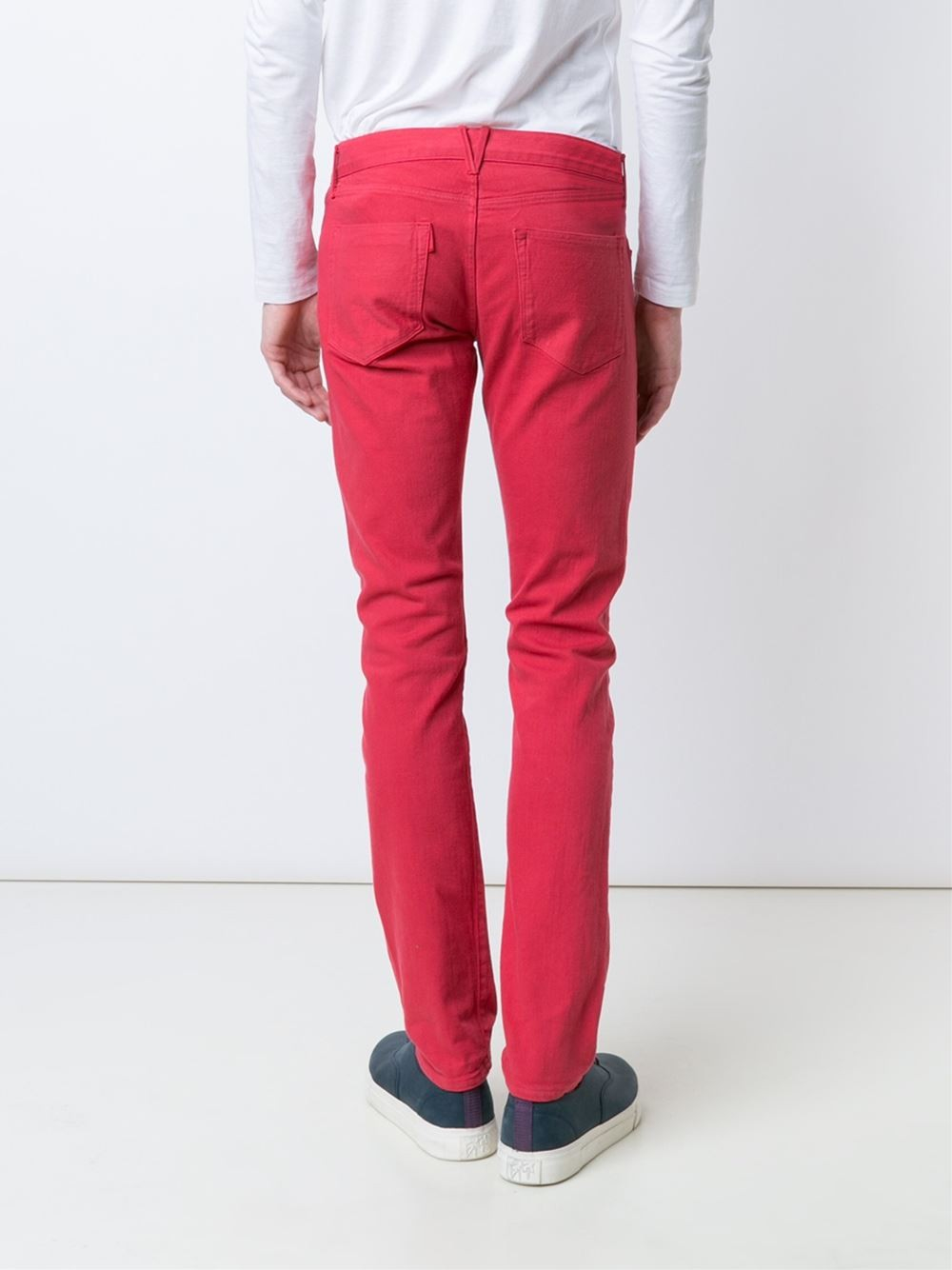Lyst - 3x1 Skinny Jeans in Red for Men
