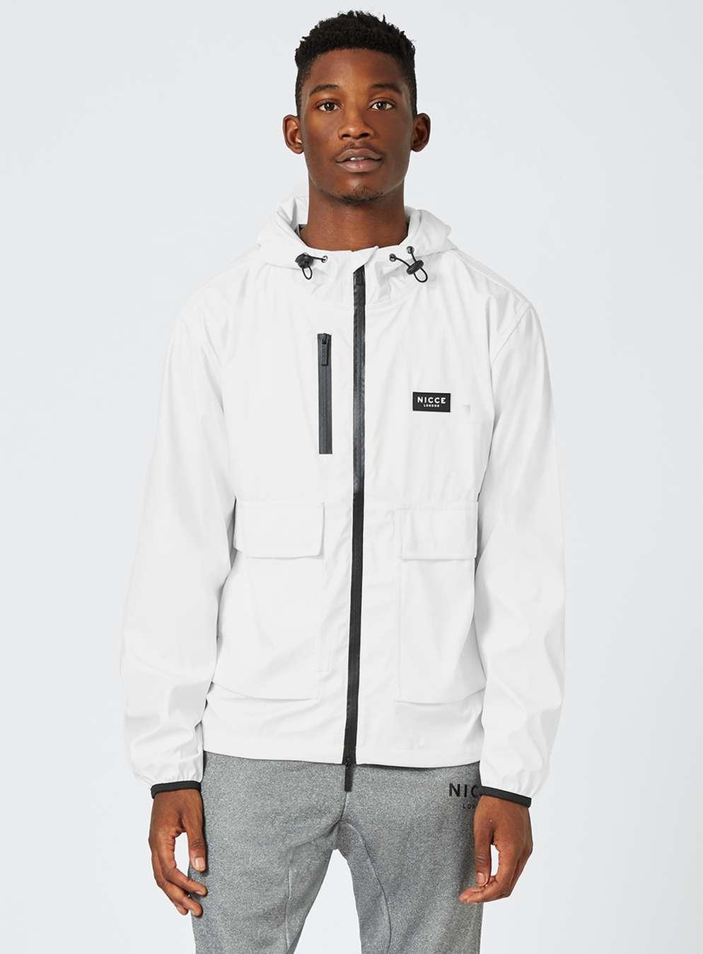Nicce London Windbreaker Jacket With Pocket Detail - White in White for ...