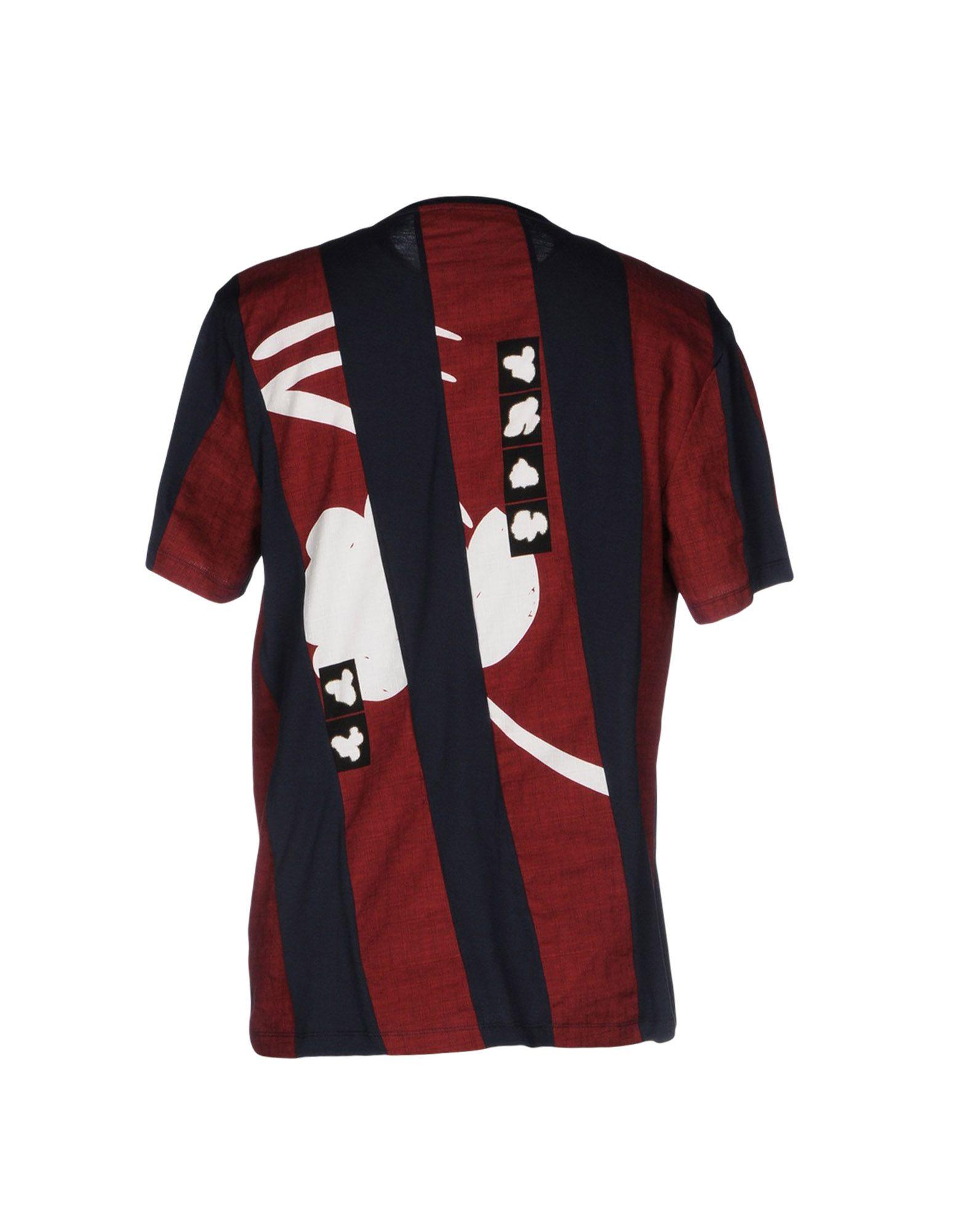 Lyst - Raf Simons Contrast-panels T-shirt in Blue for Men