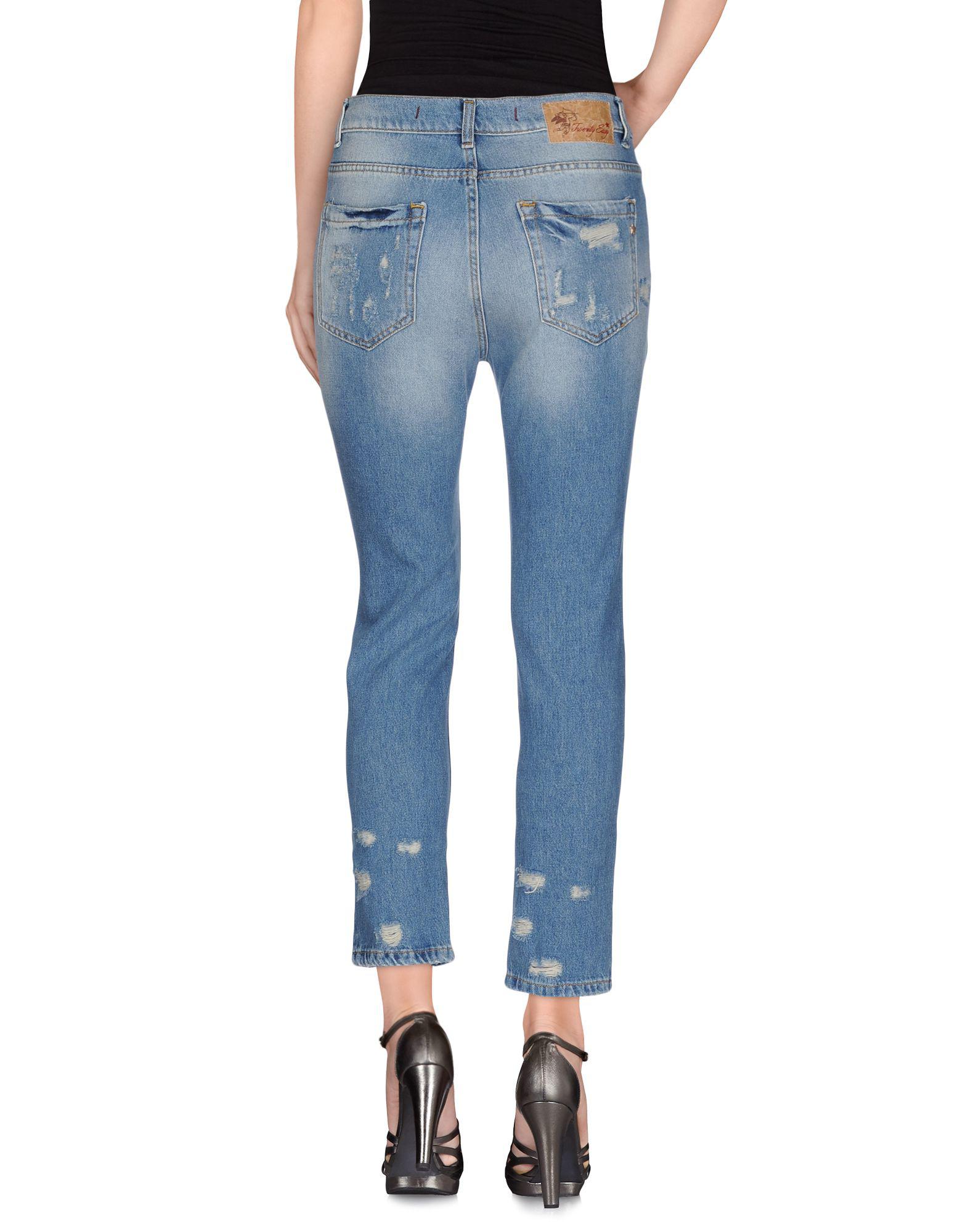 Twenty Easy By Kaos Denim Pants in Blue - Lyst