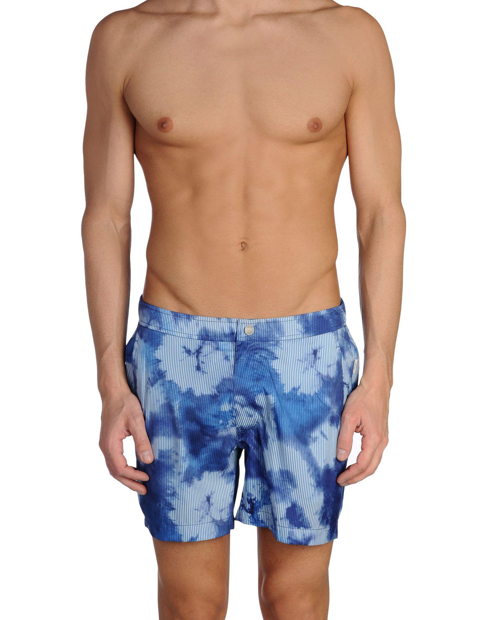 Lyst - Onia Swim Trunks in Blue for Men