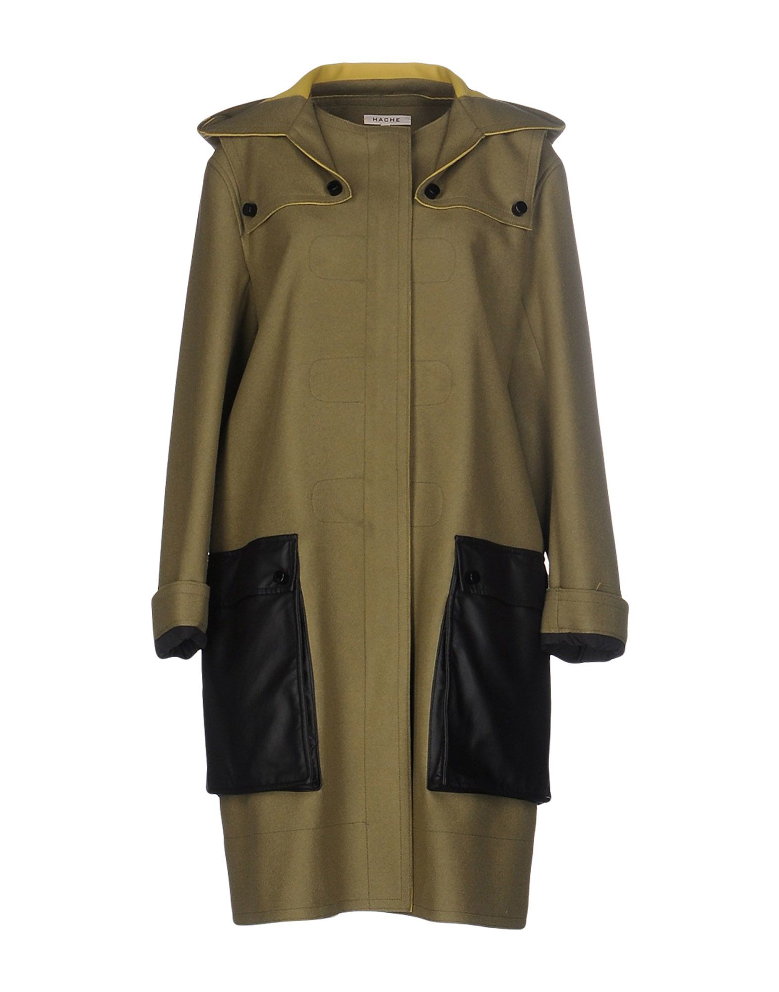 Hache Coat in Green | Lyst