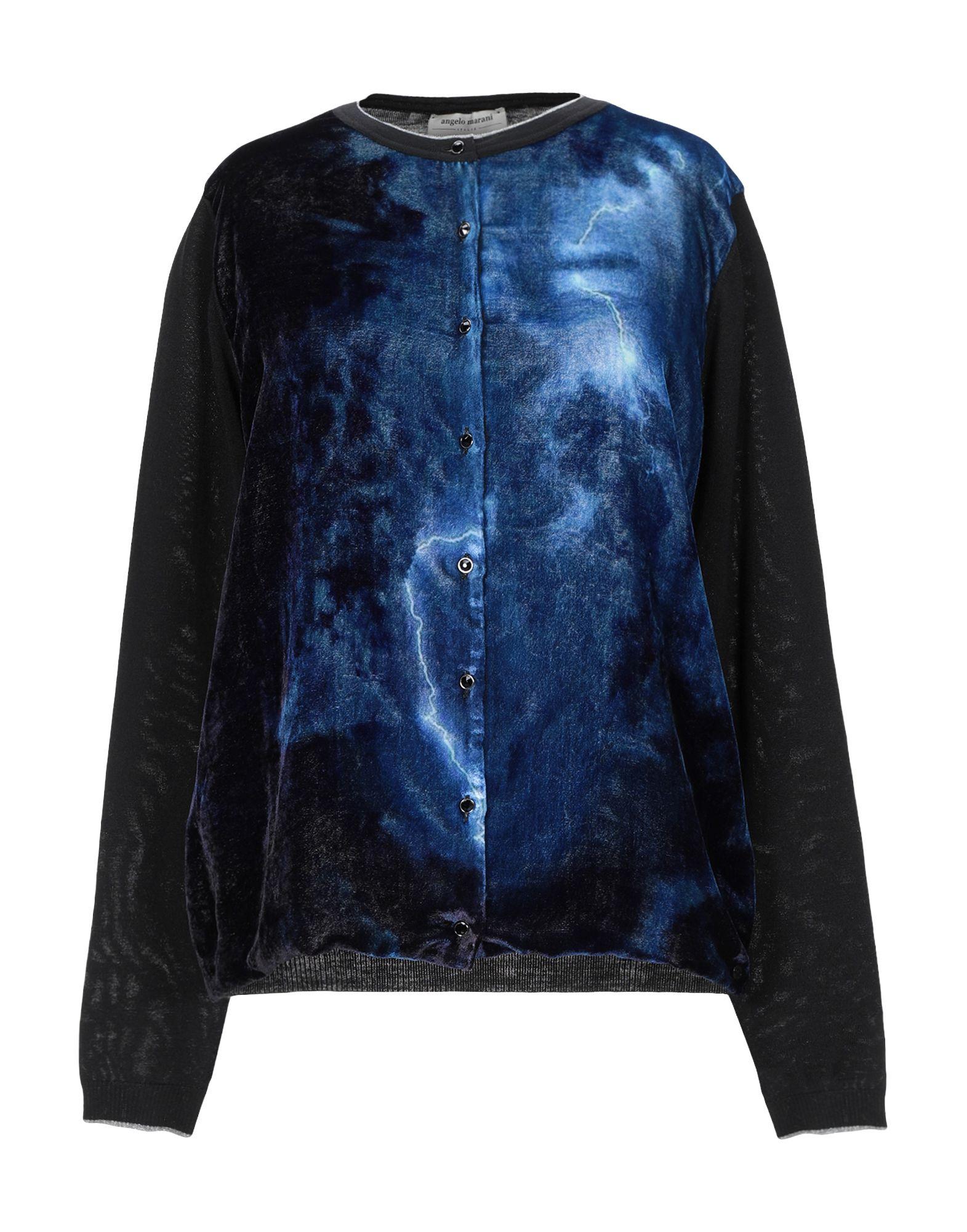 Angelo Marani Synthetic Cardigan in Black - Lyst