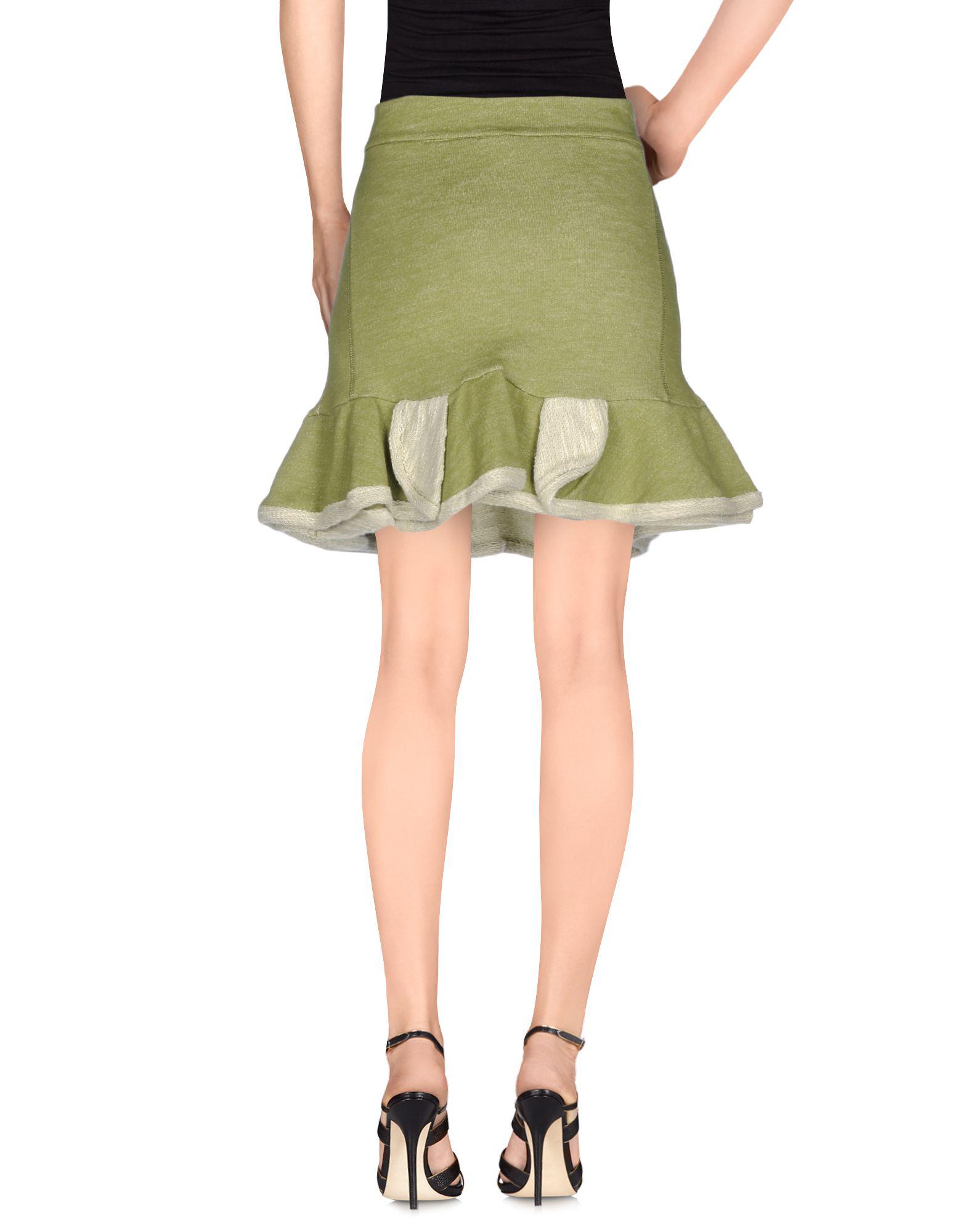 Lyst - Patrizia Pepe Mini Skirt in Green