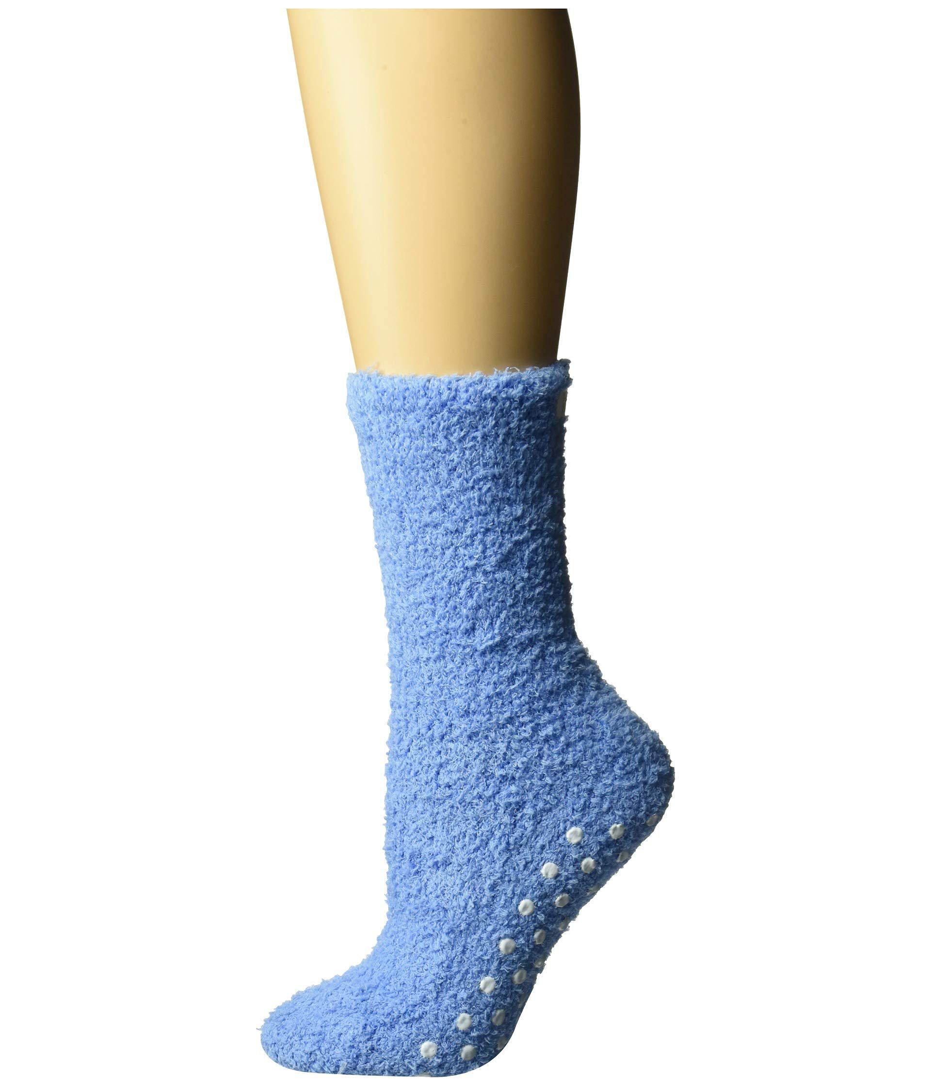 Lyst - Karen Neuburger Solid Sock With Dot Gripper (pink) Women's Crew ...